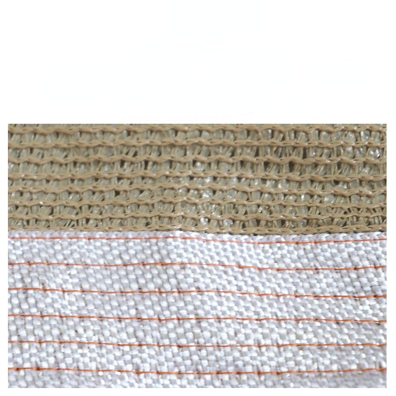 Beiges Schattennetz, Einfassung, perforiertes Sonnenschutzsegel ...